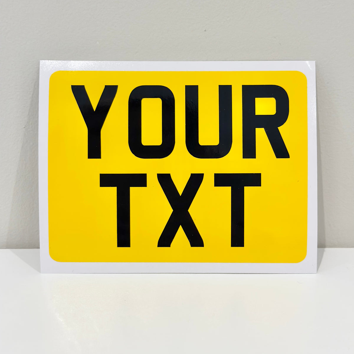 Trials Enduro Bike Stick On Vinyl Rear Number Plate Self Adhesive ...