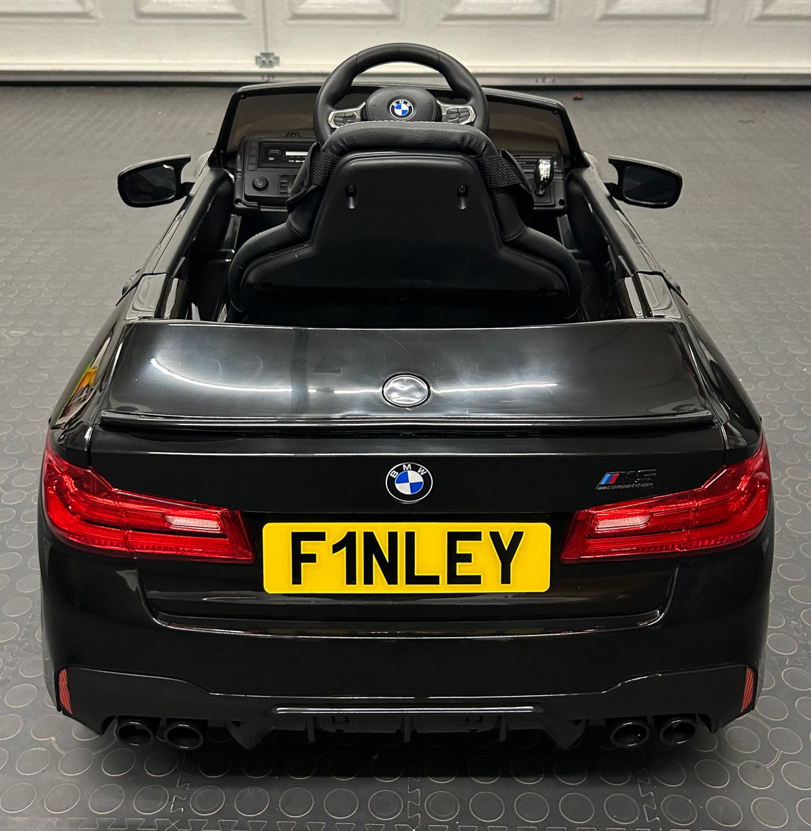 8x2" Rear Personalised Kids Small Plastic Number Plate – Flexi Plates Uk