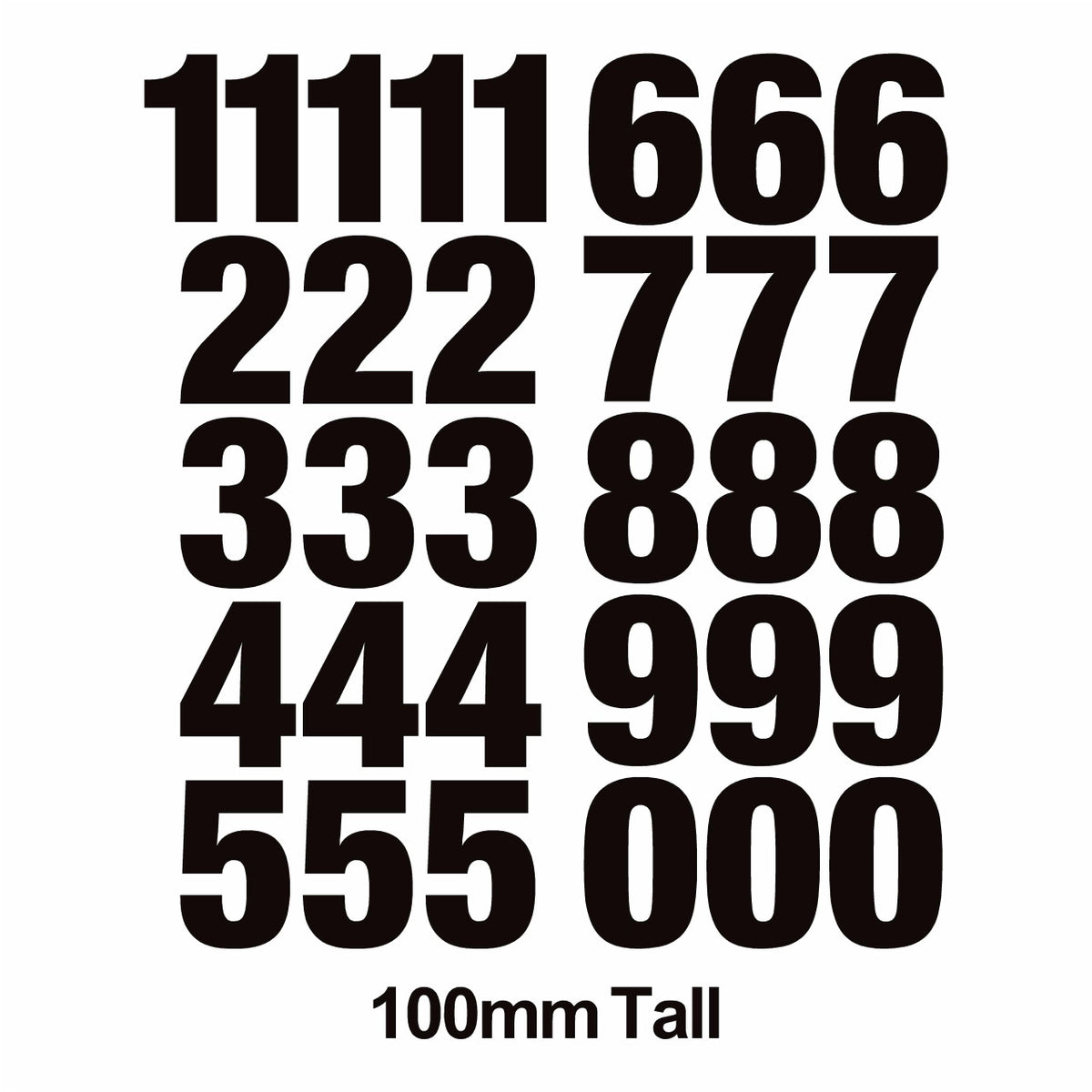 PACK OF 32 ENDURO CREATE YOUR OWN RACE NUMBERS – Flexi Plates Uk