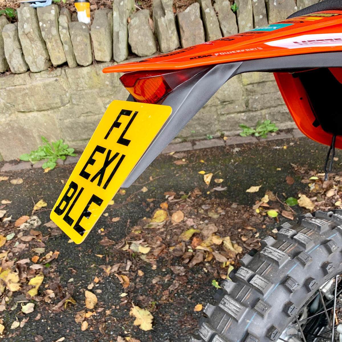 FLEXIPLATE™ TAPERED FLEXIBLE MOTORBIKE ENDURO NUMBER PLATE – Flexi ...