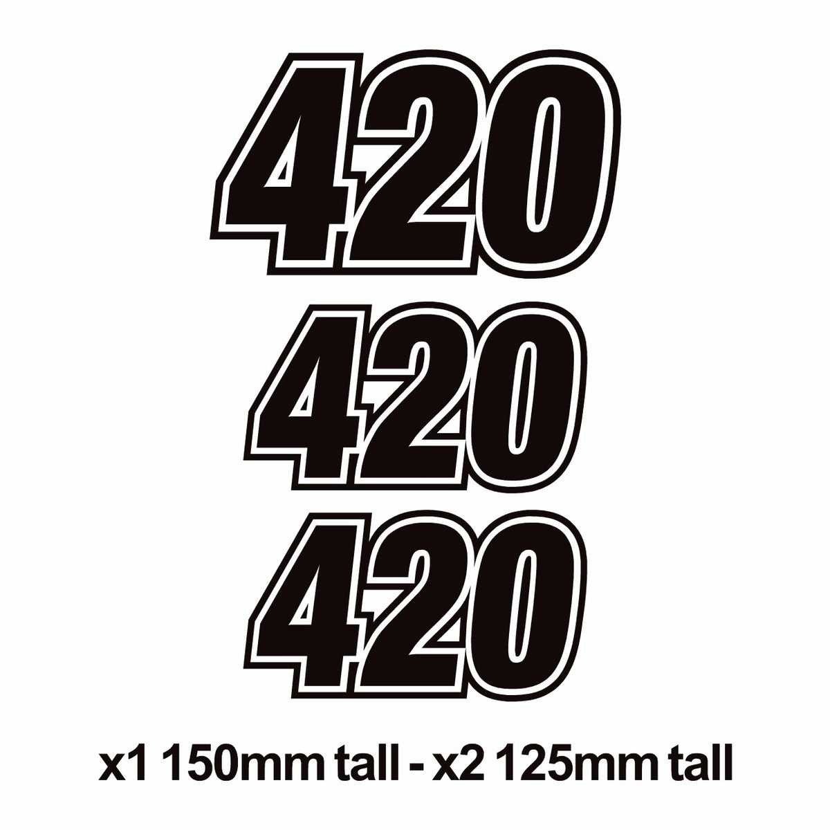 3x ENDURO VINYL RACE NUMBERS – Flexi Plates Uk