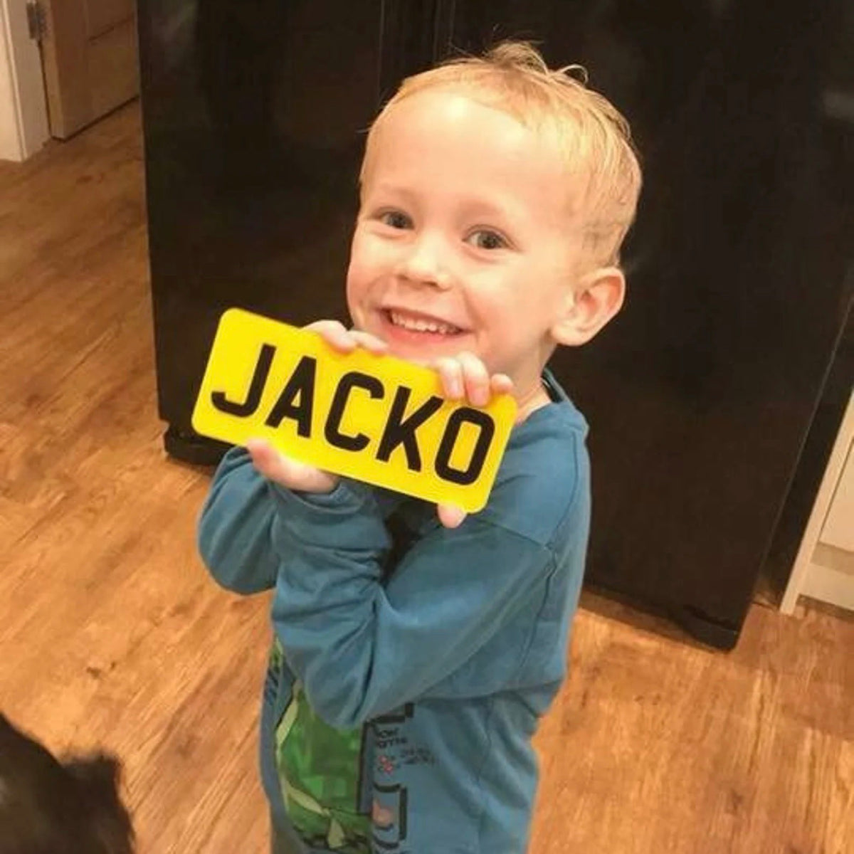 Personalised Kids Small Plastic Number Plate – Flexi Plates Uk